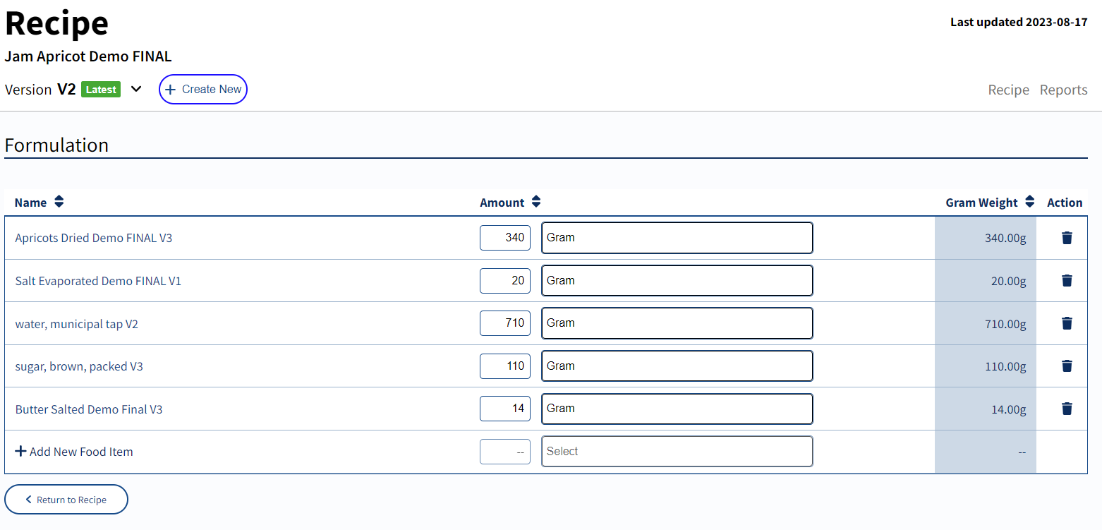 How do I build a Recipe? – Genesis Foods