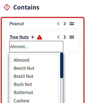 How do I set the Allergens for my Ingredient? – Genesis Foods