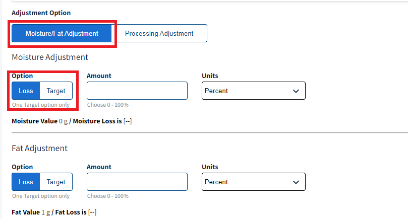 How do I add a Yield Adjustment for Moisture Loss to a Recipe? – Genesis Foods