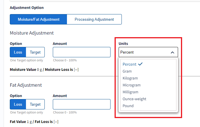 How do I add a Yield Adjustment for Moisture Loss to a Recipe? – Genesis Foods