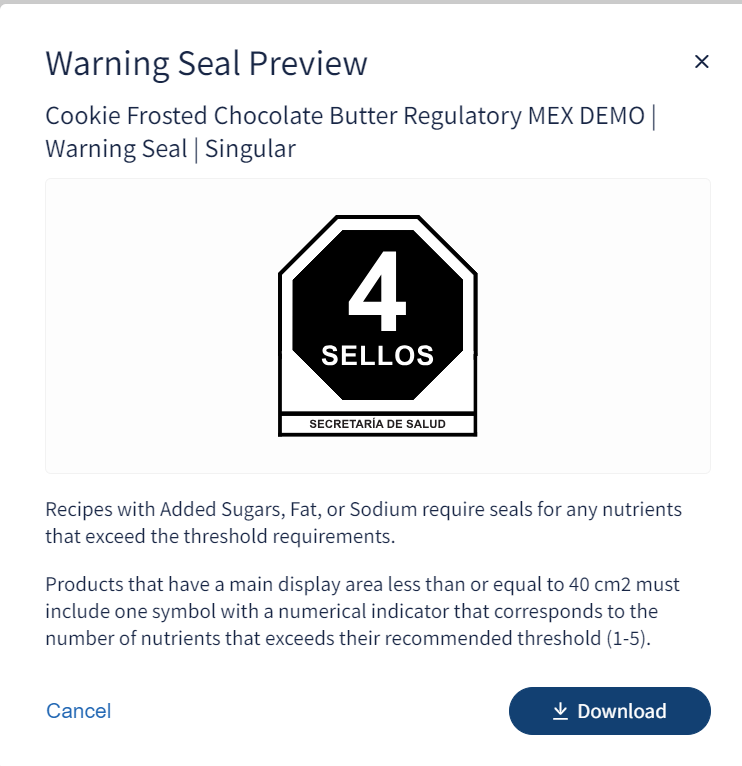 How do I create compliant Mexico Front of Package statements and seals ...
