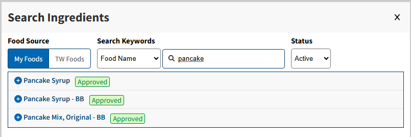 How do I see a list of all recipes that uses a specific Ingredient ...