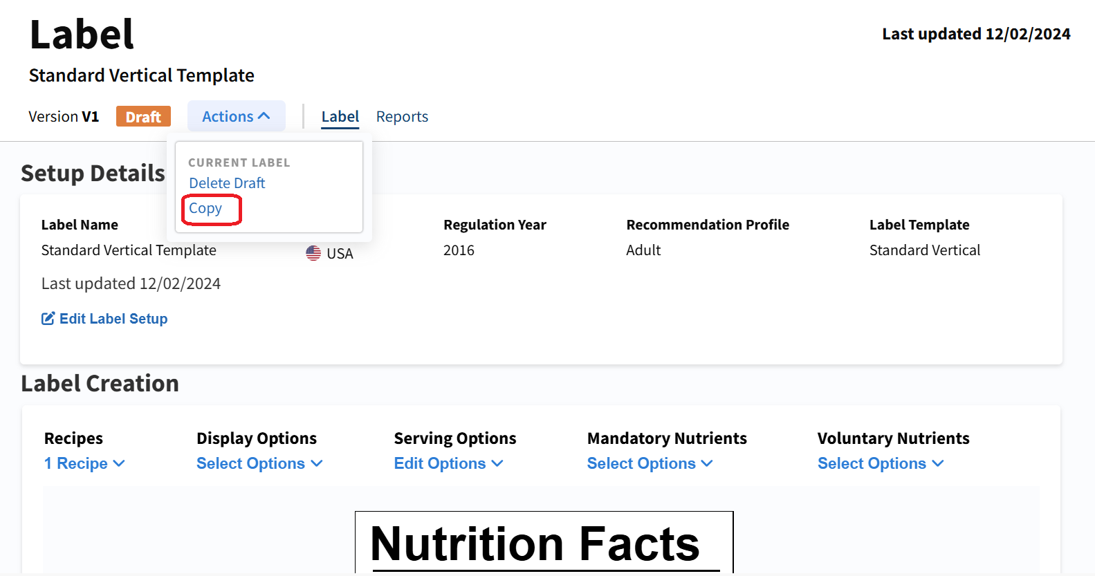 How do I copy Labels? – Genesis Foods