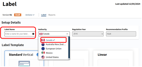 How do I create a Dual Column Label for the Canada Authority? – Genesis ...