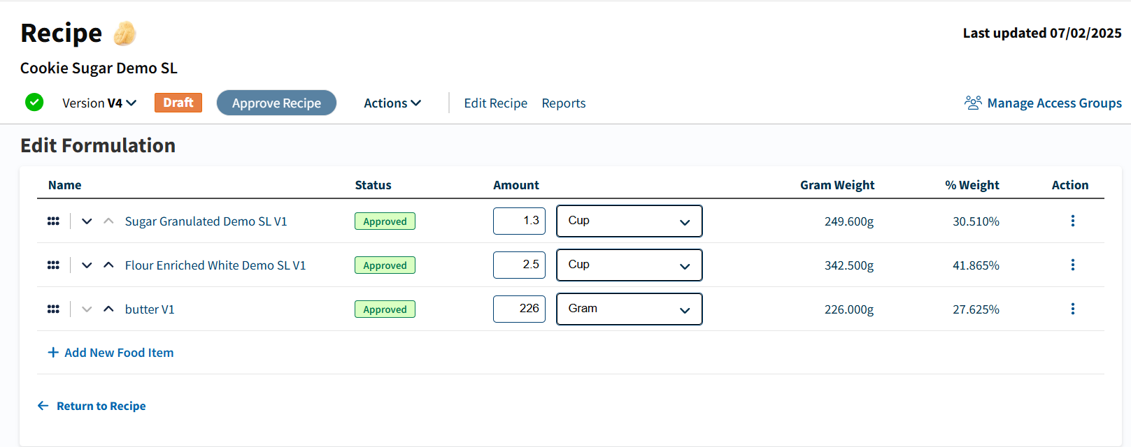 How do I build a Recipe? – Genesis Foods