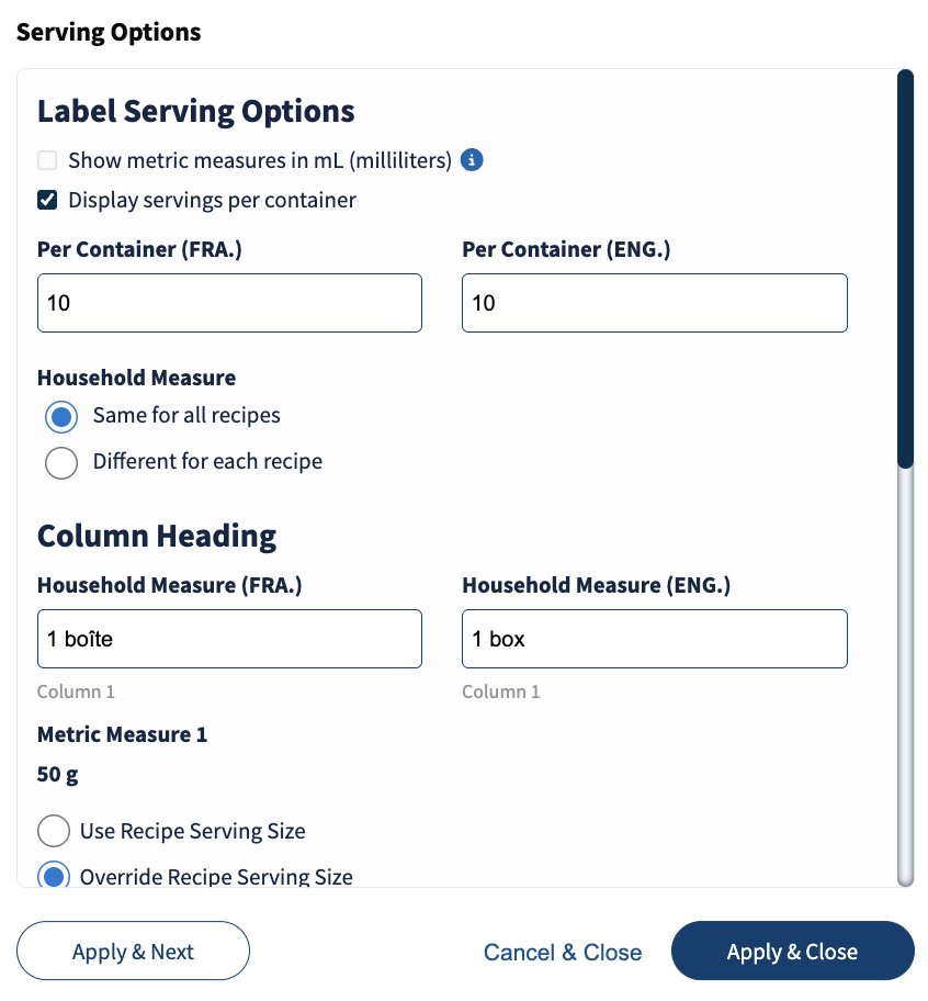 How to create a compliant Canadian French/English bilingual Nutrition ...